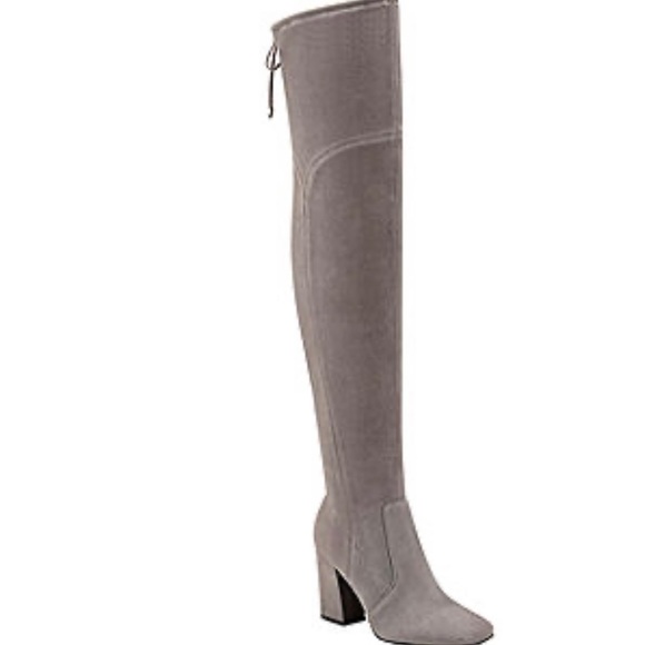 Unisa | Shoes | Unisa Taupe Knee High Heel Boot | Poshmark